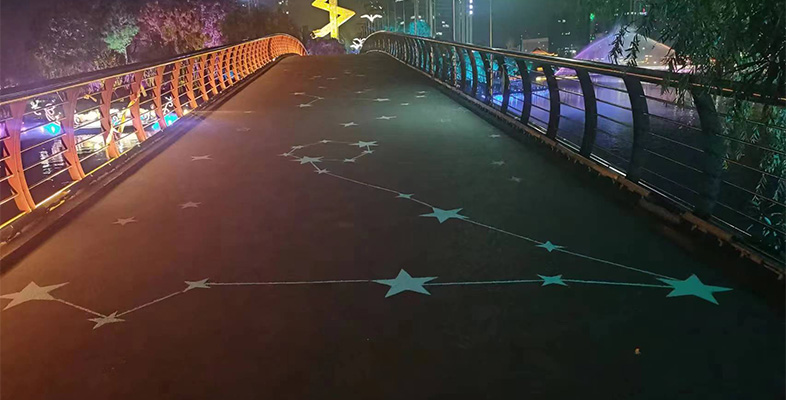 夜光路面-透水发光路面-美地宝